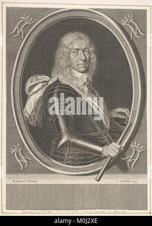 Portrait of Louis de Vendôme - French engraving 17th century Stock Photo - Alamy