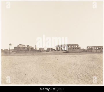 Louksor (Thèbes), Vue Générale des Ruines, Félix Teynard, 1851–52 Stock ...