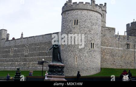 The Salisbury Tower at Windsor Castle, Berkshire, England, UK Stock ...