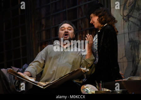 Mexican tenor Ramon Vargas (Mario Сavaradossi) perfoms "Tosca" opera ...