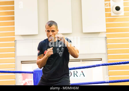 Riga, Latvia. 23rd Jan, 2018. European weightlifting champion U-20 ...
