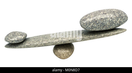 Pebble stability scales: some Weighty thing Stock Photo - Alamy