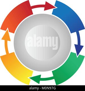 Clean Corporate Infographic Flowchart Vector Stock Vector Image & Art ...