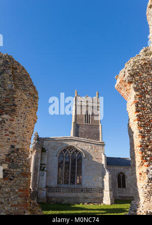 The ruins of St Andrews Church at Walberswick in Suffolk Stock Photo ...