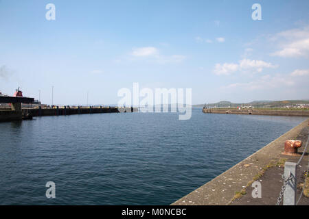 A view of the entrance to Ardrossan Harbour now Ardrossan Marina ...