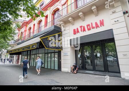 The Bataclan concert hall in Paris, France, ahead of the venues ...