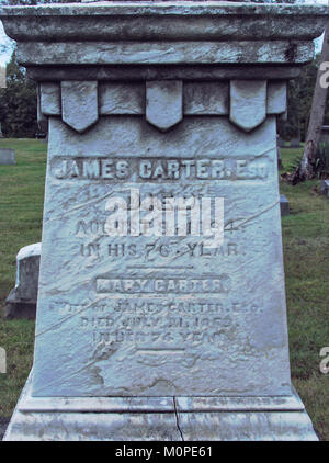 The Carter-Cartwright Obelisk at Chartiers Cemetery, photographed on ...