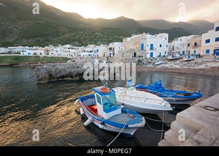 Rocky landscape, island of Marettimo, Egadi islands, Sicily, Italy ...