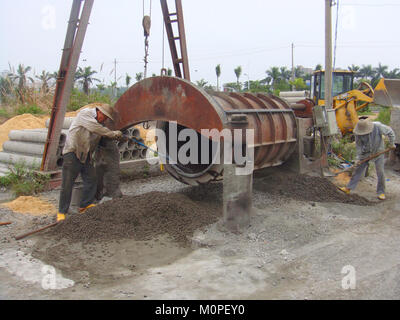 Centrifugal casting is a method used for manufacturing concrete pipes ...