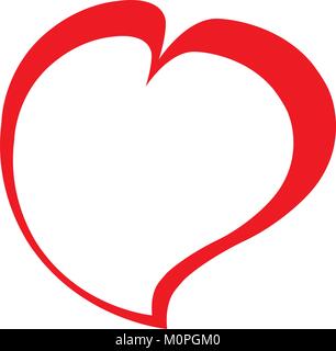 Asymetrical heart icon Stock Vector Image & Art - Alamy
