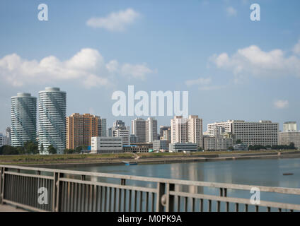 New buildings skyline, Pyongan Province, Pyongyang, North Korea Stock ...