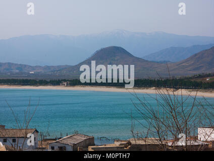 Beach along the coast, Kangwon Province, Wonsan, North Korea Stock ...