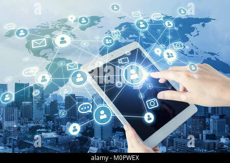 Service, Social Network Stock Photo - Alamy