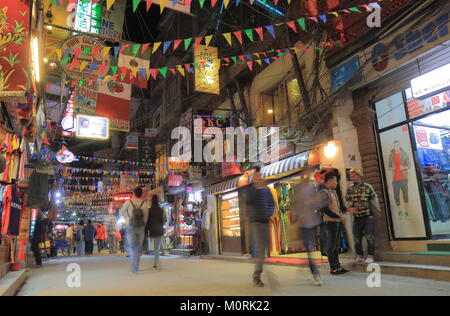 People visit Thamel shopping street in Kathmandu Nepal Stock Photo - Alamy