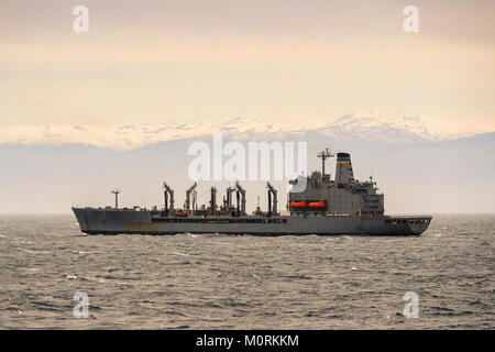 MEDITERRANEAN SEA (January 18, 2018) Royal Navy Commander Eleanor Stack ...