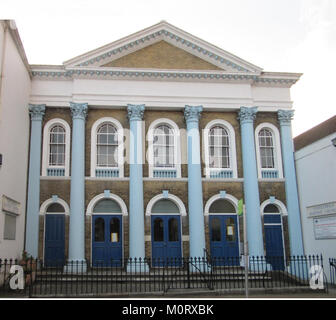 Castlehold Baptist Church, located on High Street in Newport, Isle of ...