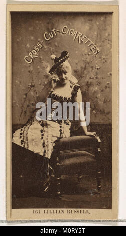 Card Number 161 features Lillian Russell from the 'Actors and Actresses ...