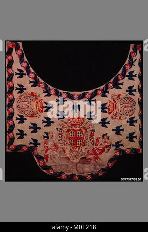 This MET caparison is a historical horse textile, demonstrating ...