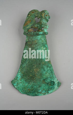 Ceremonial Tumi knife from the Moche culture, displayed at the ...