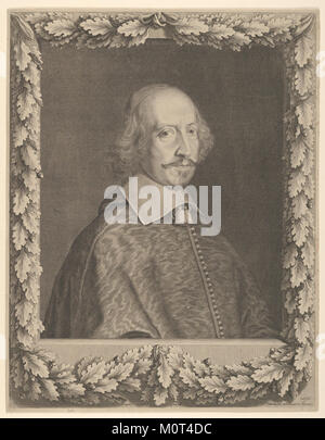 This portrait of Cardinal Mazarin from the MET collection illustrates ...