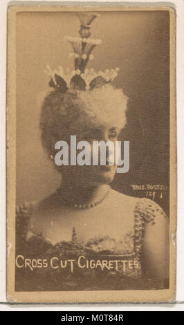 Portrait of Actress Lillian Russell - Vintage Cigarette Card, Victorian ...
