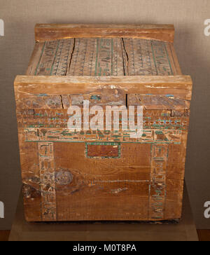 This ancient Egyptian canopic chest housed the organs of the deceased ...