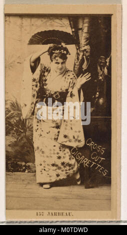 The card features Miss Jarbeau, an actress from the 'Actors and ...