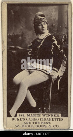 A vintage card from the 'Actors and Actresses' series, featuring ...