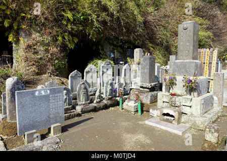 Jufukuji Cemetery in Kamakura, Kanagawa, Japan, is a historical site ...