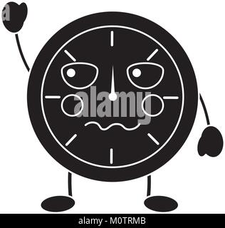 angry clock kawaii icon image Stock Vector Image & Art - Alamy
