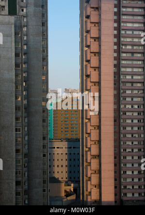 Apartments buildings, Pyongan Province, Pyongyang, North Korea Stock ...