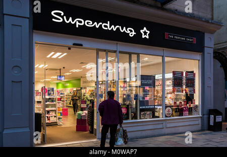 Superdrug shop front entrance in the UK Stock Photo - Alamy