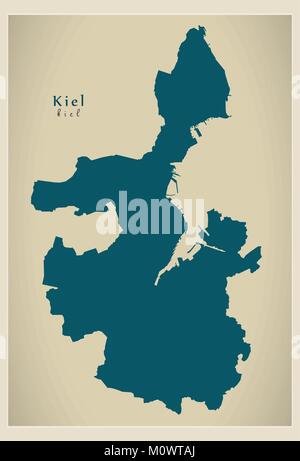 vector city map of Kiel, Germany Stock Vector Image & Art - Alamy