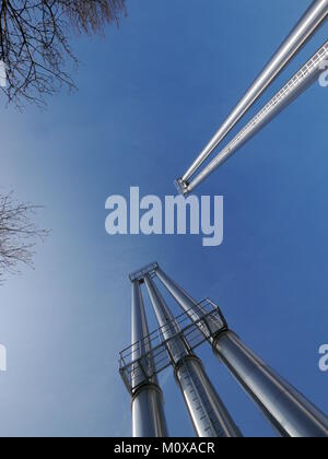 lot of grey steel pipes Stock Photo - Alamy