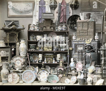 Japanses souvenirs - porcelain, armour, weapons, c.1880 Vintage late ...