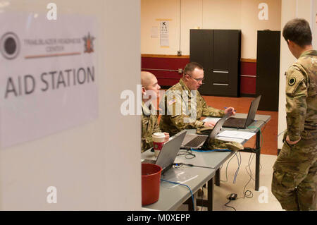 Soldiers with Headquarters and Headquarters Battalion, I Corps, file ...