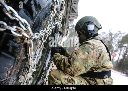 A U.S. Soldier assigned to 82nd Engineer Battalion, 1st Infantry ...