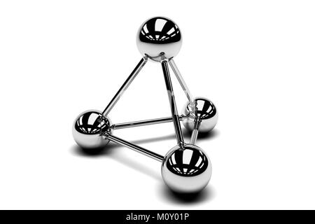 Steel model of molecule Stock Photo - Alamy