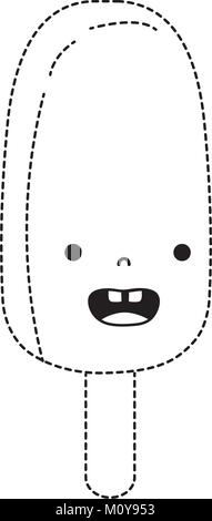 Oval shape with funny face expression. Textured color figure Stock ...