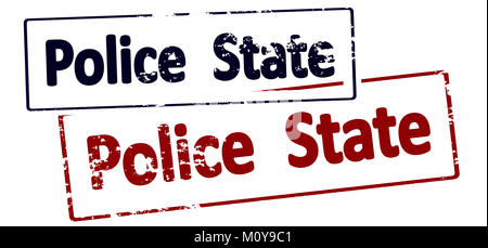 Rubber stamp with text for police inside, vector illustration Stock ...