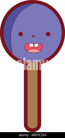 line color smile ice lolly kawaii dessert Stock Vector Image & Art - Alamy