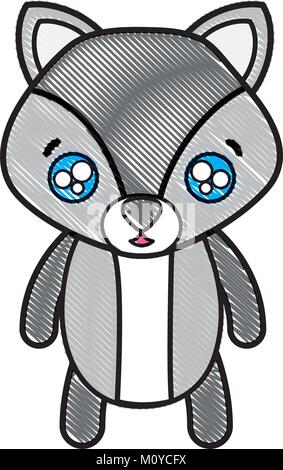 grated surprised fox adorable wild animal Stock Vector Image & Art - Alamy