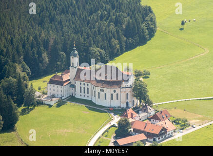 Wieskirche, Pilgrimage Church of Wies, Bavaria. Rococo church by ...
