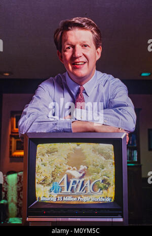 Paul S. Amos - in his AFLAC office. AFLAC was founded by brothers John, Paul (died 2014), and ...