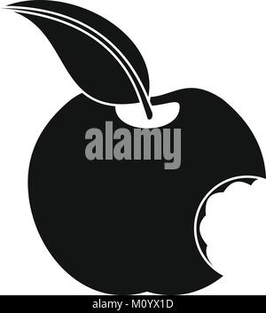 Bitten apple icon, simple style Stock Vector Image & Art - Alamy