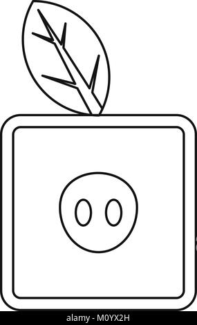 Square apple icon, outline style Stock Vector Image & Art - Alamy