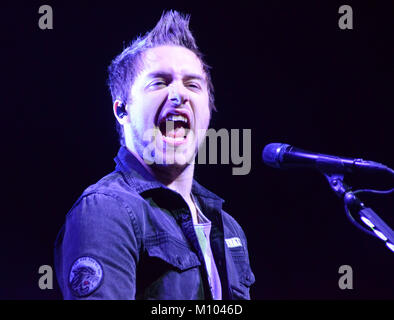 Jamie Mathias of Bullet for My Valentine performs on stage during ...
