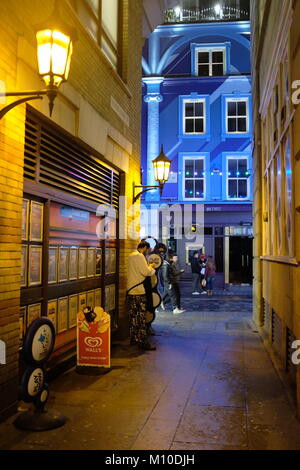 People in Alley leading to Carnaby Street, London, England, UK Stock ...