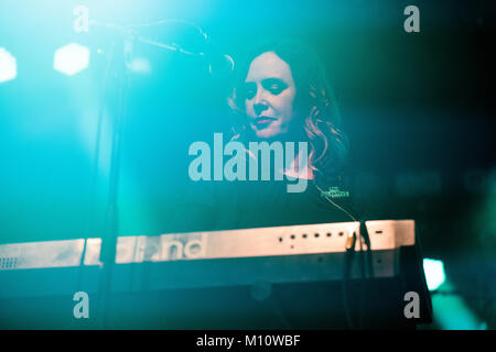 Singer Rachel Goswell of Slowdive performs during the music festival ...