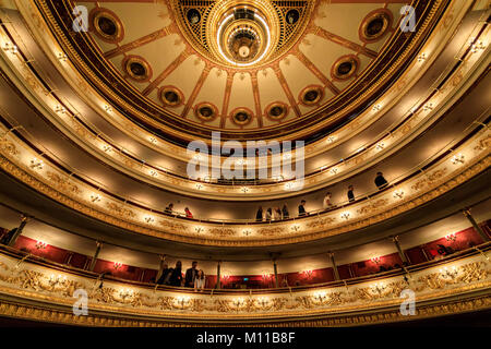 Wroclaw, Poland - January 04 2018: Actors are coming to applause at the ...